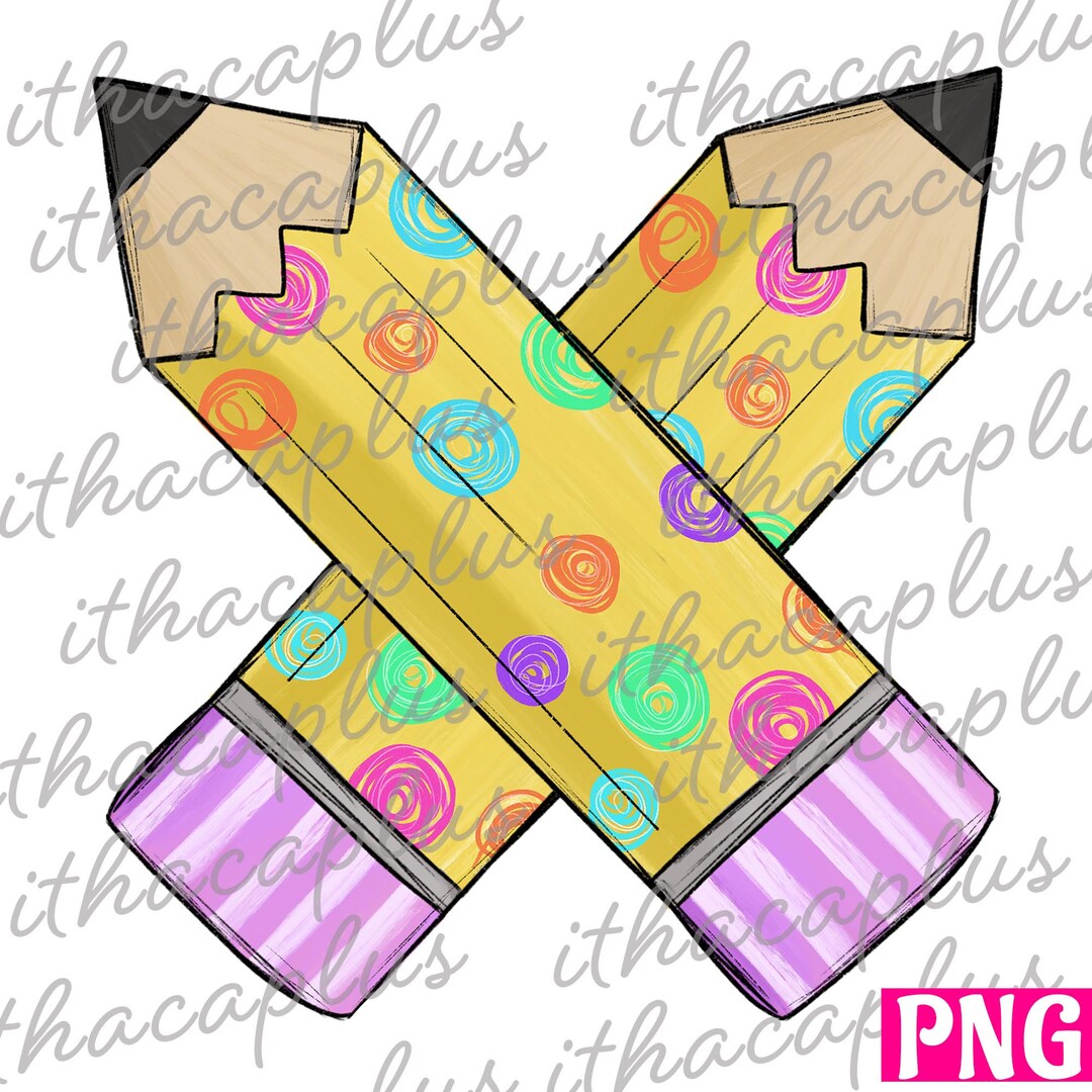 Back to School Png, School Pencil Sublimation, Clipart, School ...