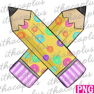 Back to School Png, School Pencil Sublimation, Clipart, School ...