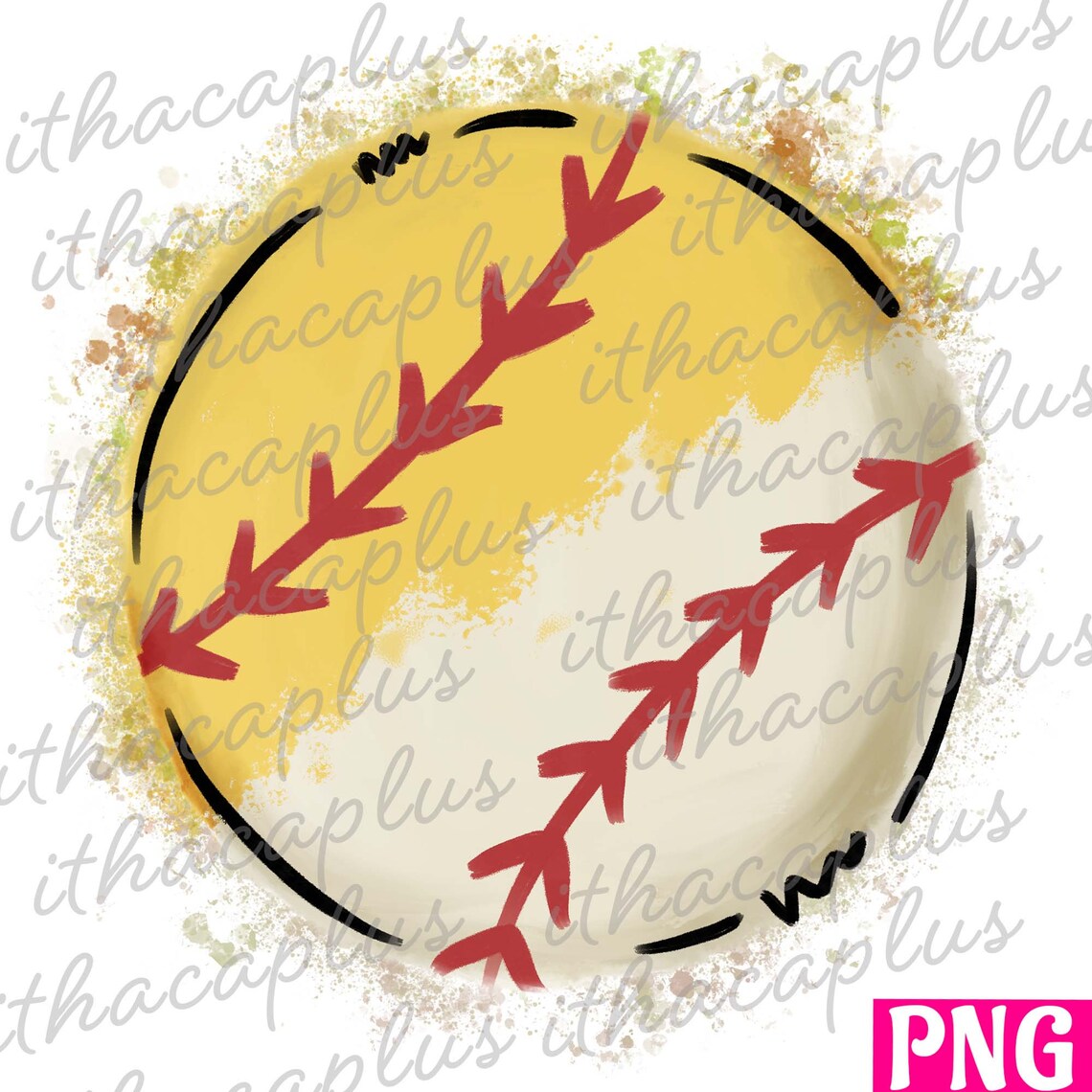 Half Baseball Softball Png Sublimation Design Baseball - Etsy