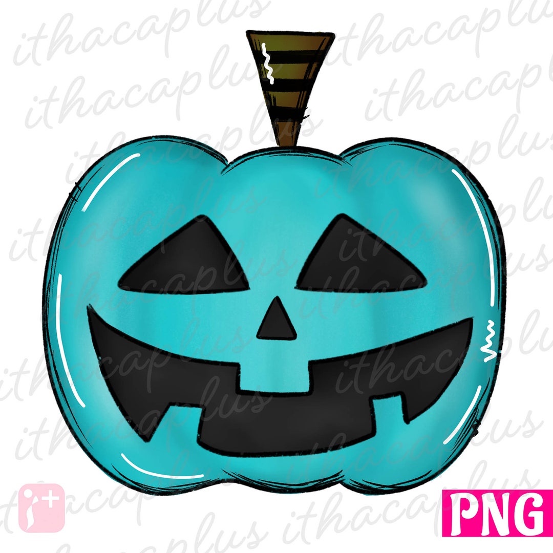 Fall Png,halloween PNG, Halloween Teal Pumpkin Sublimation, Halloween ...