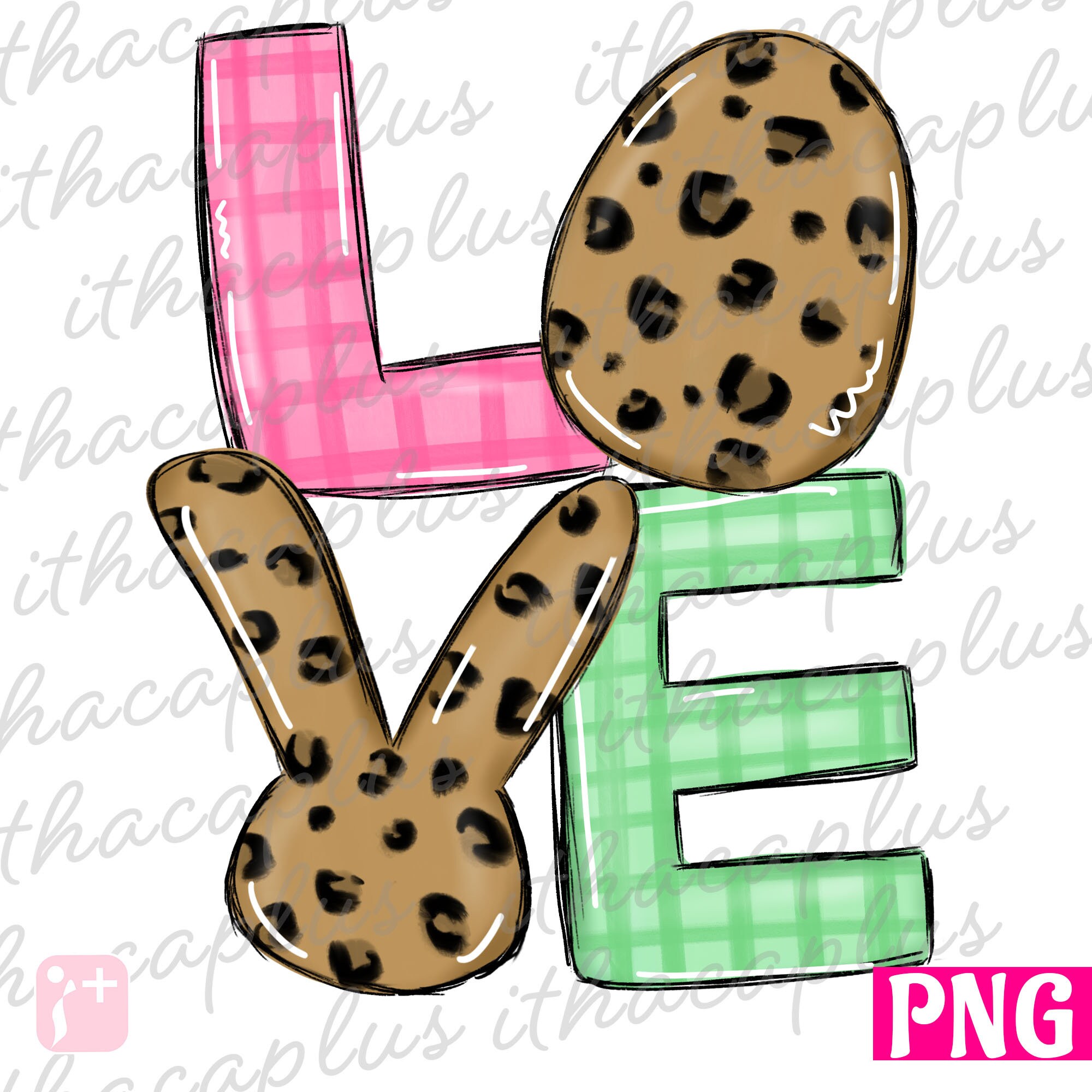 Easter png Easter love PNG Easter leopard bunny sublimation | Etsy