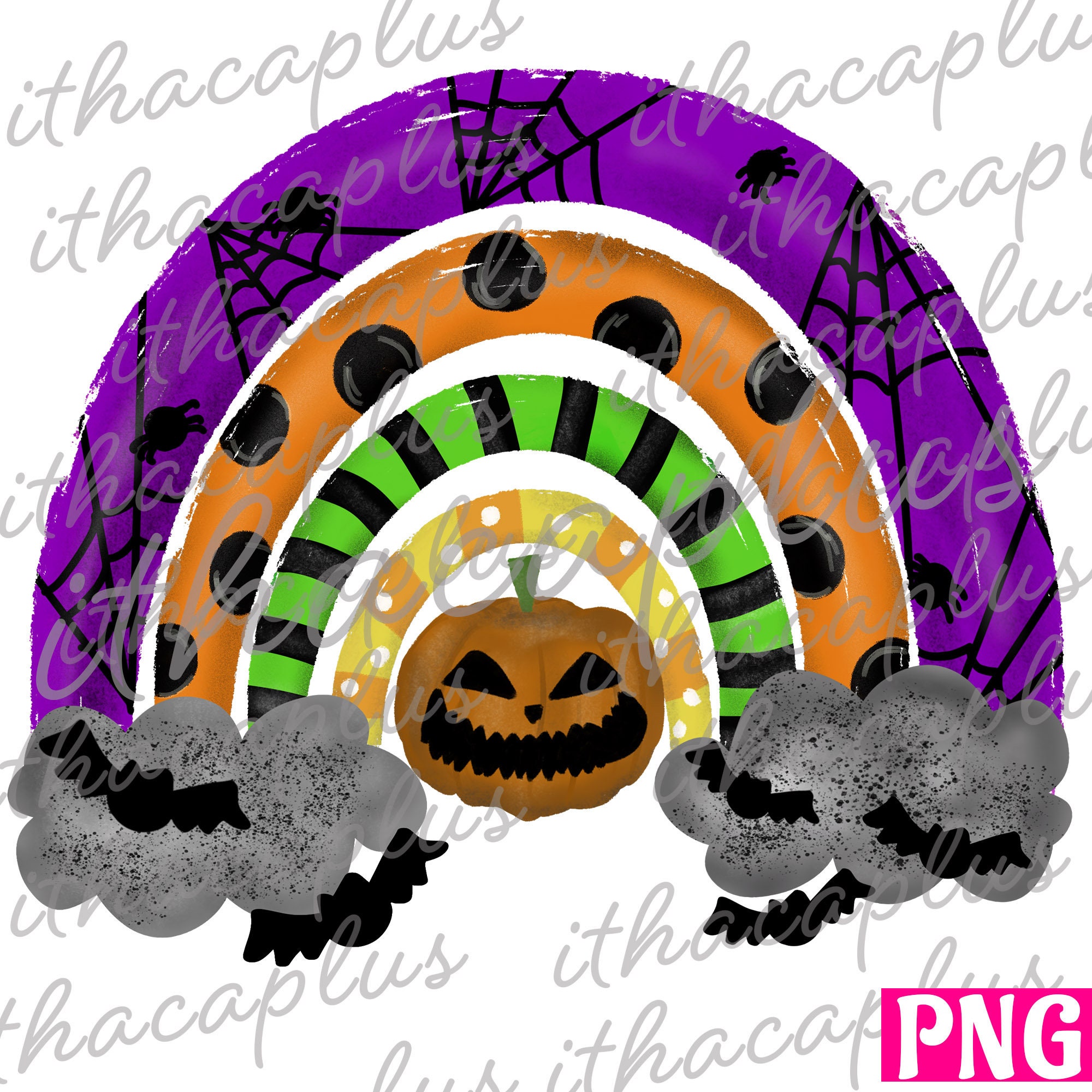 Halloween png Halloween rainbow pumpkin PNG Halloween | Etsy