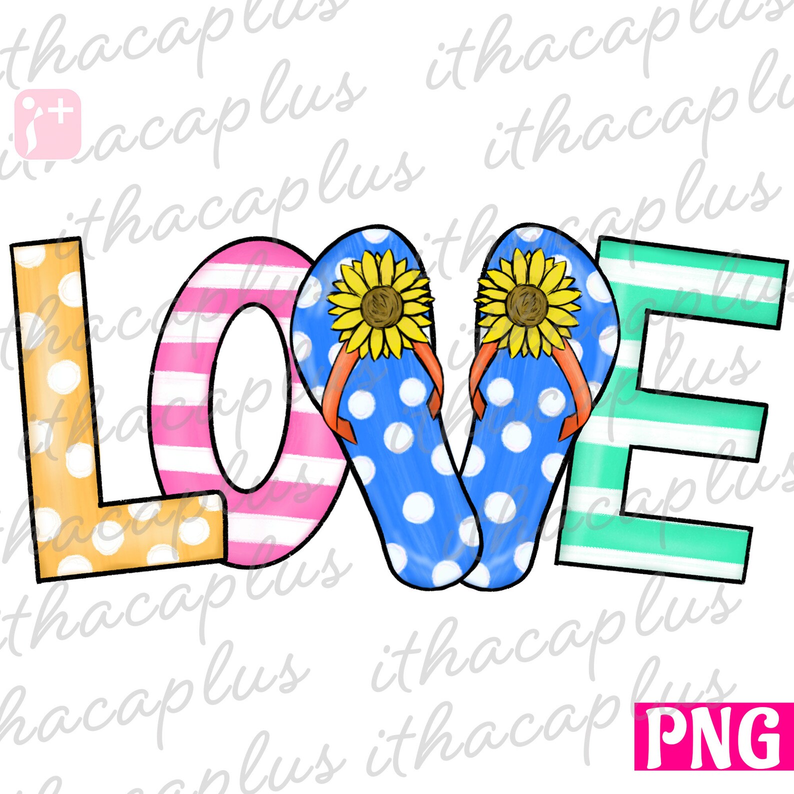 Love Flip Flops Png Beach Flip Flops PNG Flip Flops Clipart | Etsy