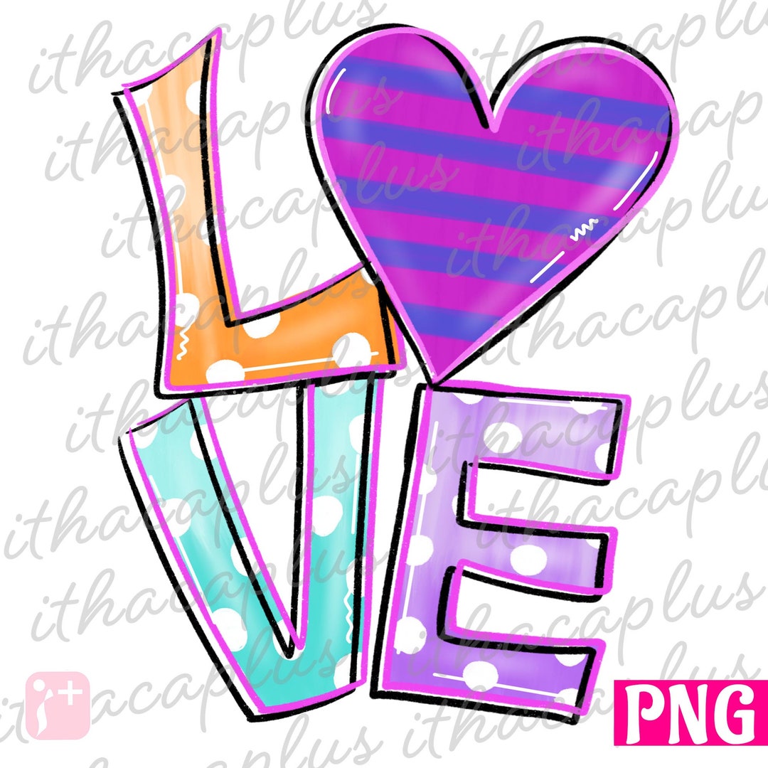 Valentines Day Png Sublimation, Valentines Love Heart Printable ...