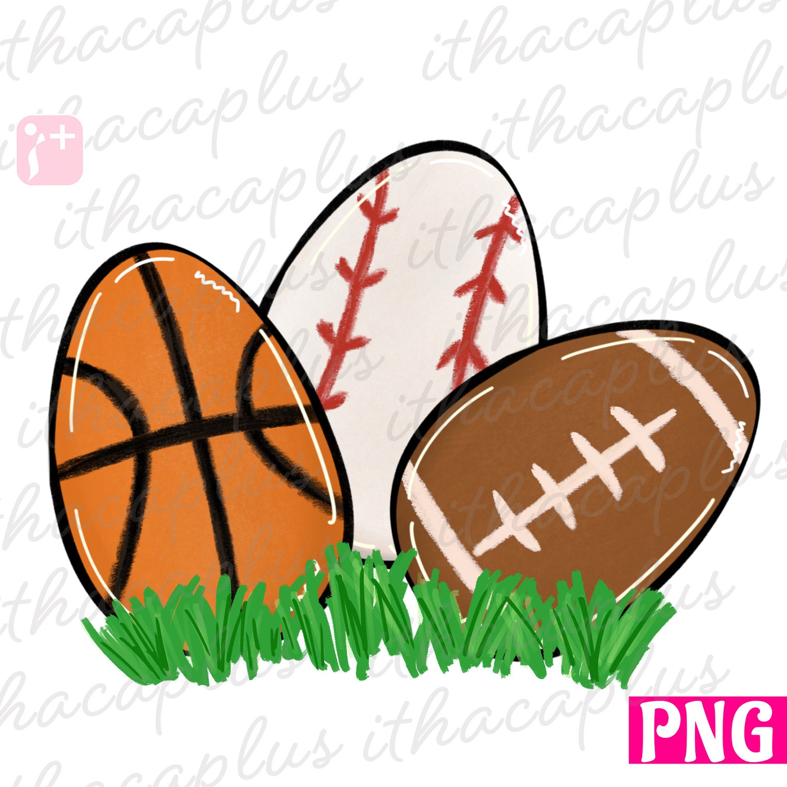 Easter Png Sport Easter Egg PNG Basketball Egg Baseball | Etsy