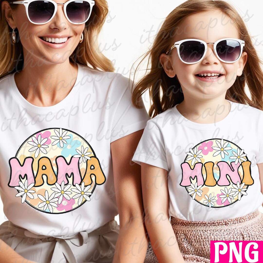 Mama Mini PNG, Mommy and Me Png, Retro Mini Subliamtion, Floral Mini ...