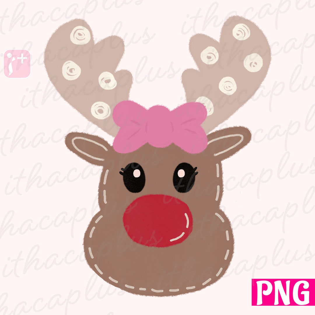 Girl Reindeer PNG Sublimation, Christmas Png Sublimation, Christmas ...