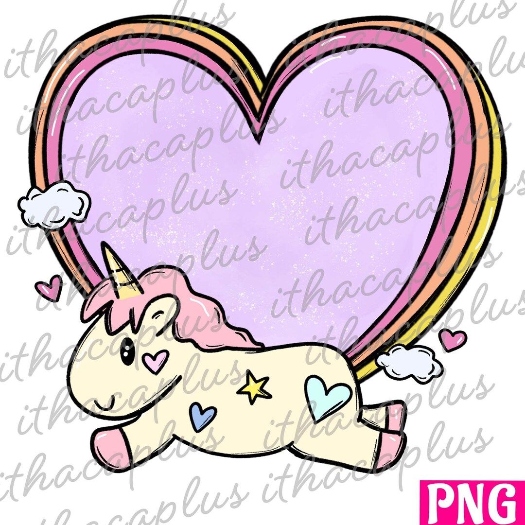 Valentines Day Png Sublimation, Valentines Unicorn Love Printable ...