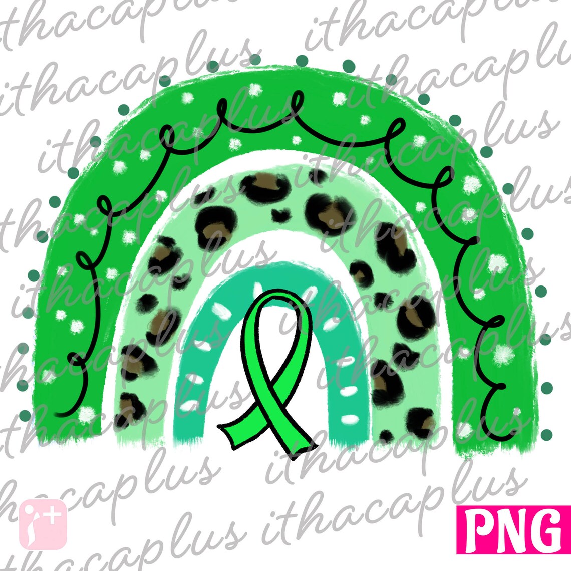 Rainbow Mental Health Ribbon Png Sublimation Mental Health Etsy