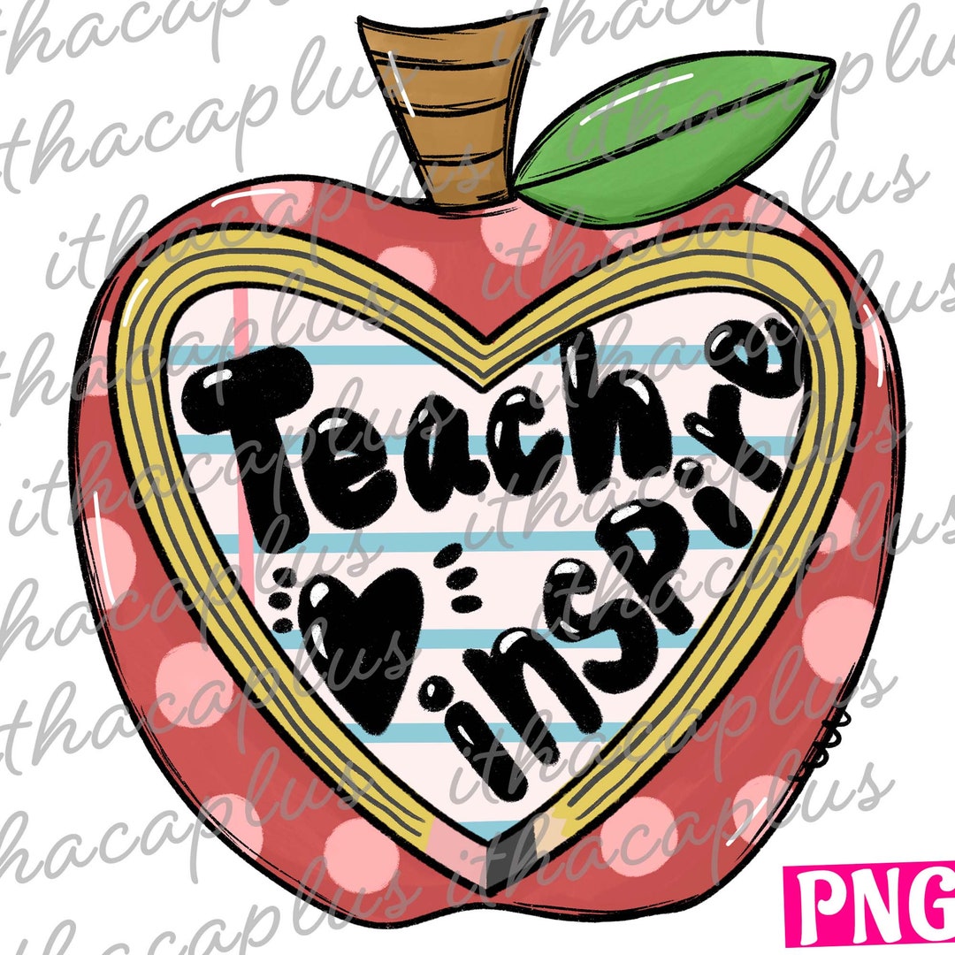 Back to School Png, Colorful Apple Png, Teacher Digital Clipart, School ...