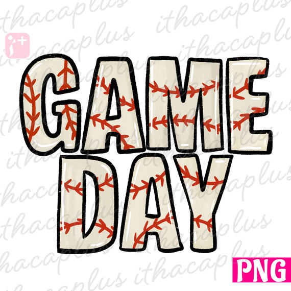 Game Day Png Baseball Png Baseball Sublimation Baseball | Etsy