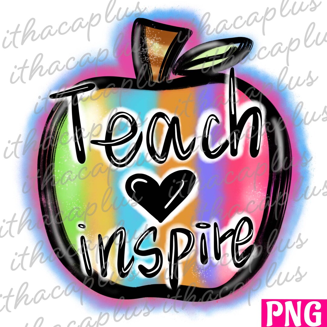 Back to School Png, Airbrush School Apple Printable Sublimation ...