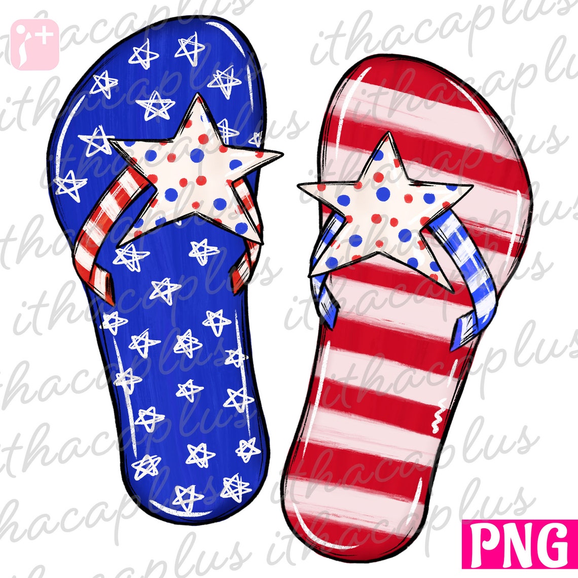 4th of July png 4th of July Flip Flops png 4th of July | Etsy