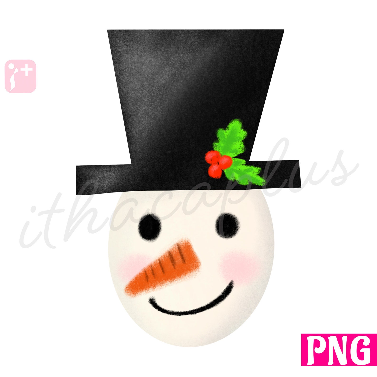 Snowman Face Png christmas Snow Man Png Snow Man - Etsy