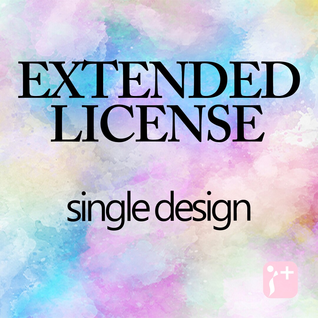 Extended License( Single Design) - Etsy