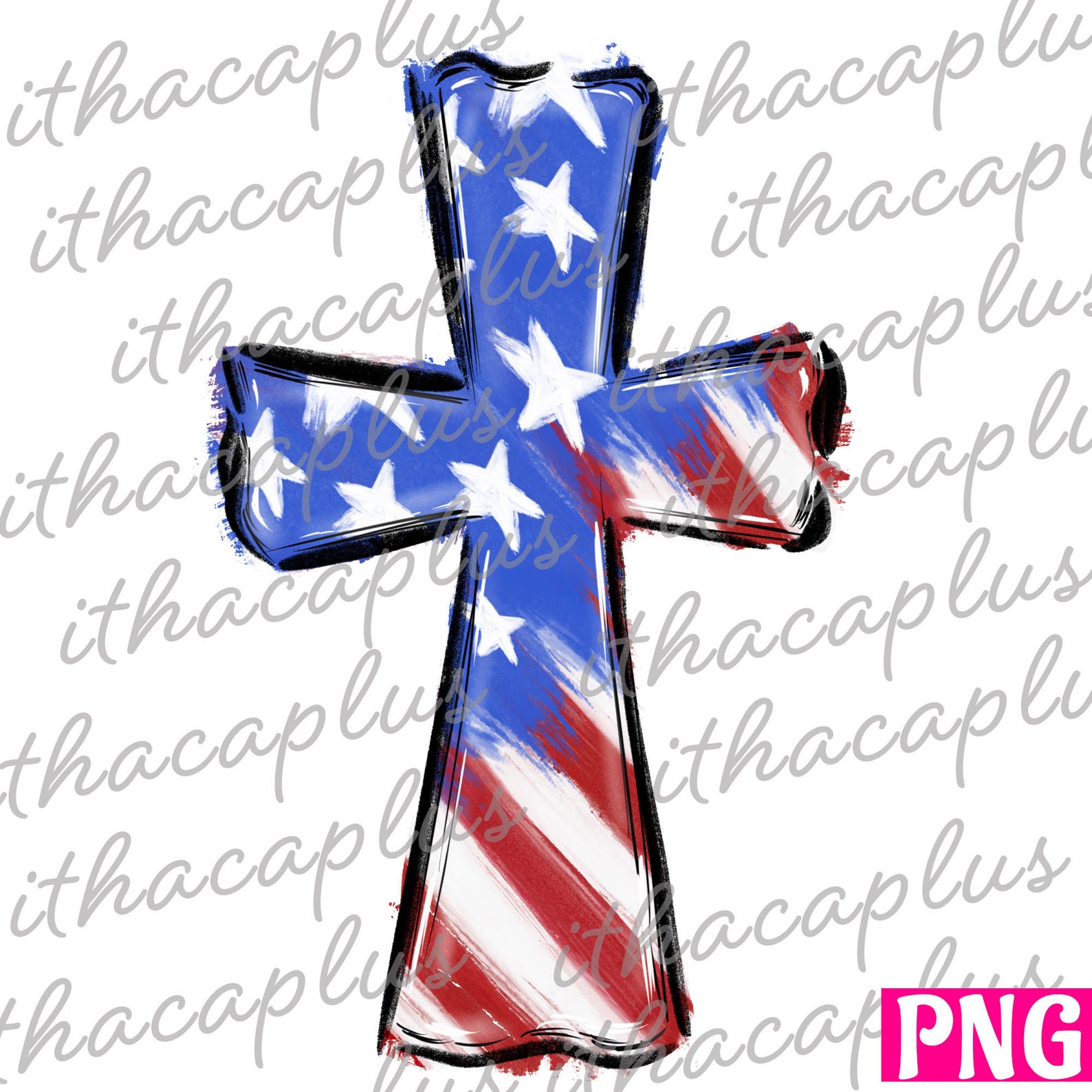 4th of July flag png 4th of July cross sublimation USA flag | Etsy