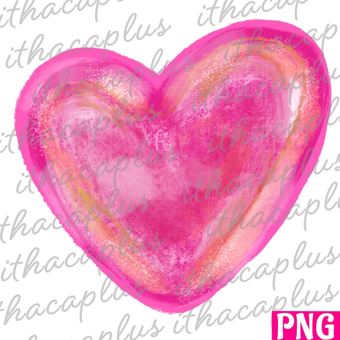 Valentines Day Png Sublimation, Valentines Heart Printable, Colorful ...