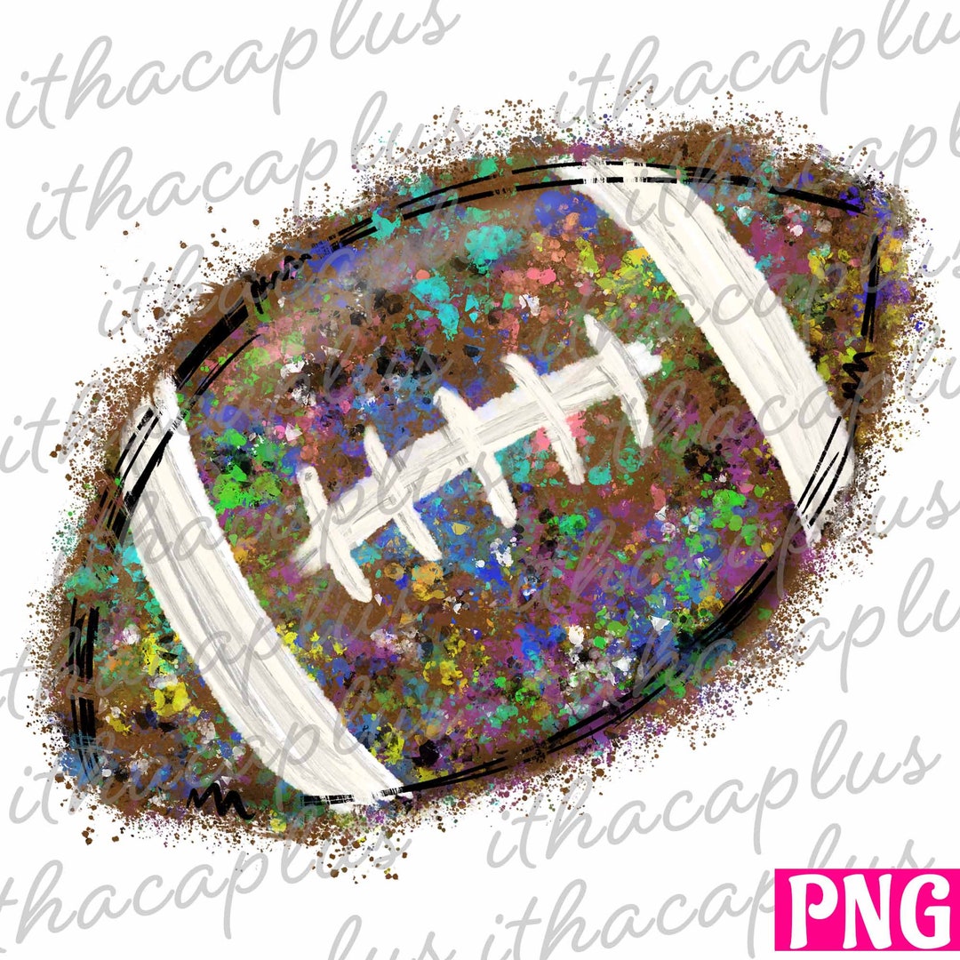 Football Png, Watercolor Football Sublimation, Splatter Football ...