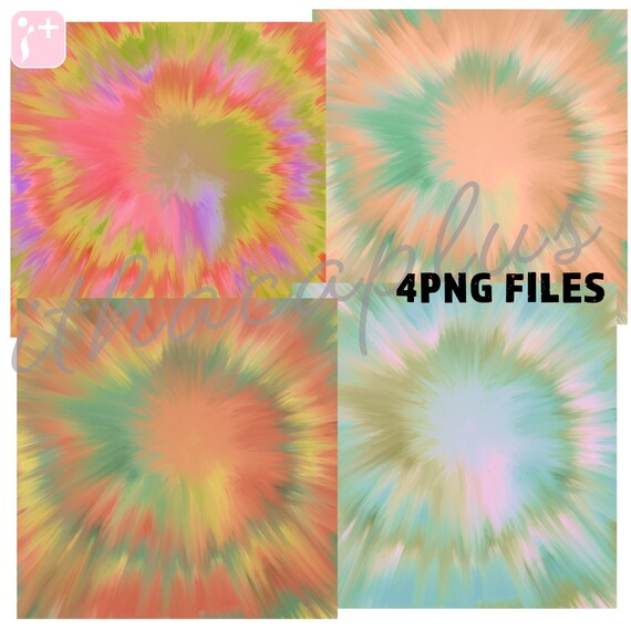 Fall Tie Dyes Digital Paper Png Hand Painted Background Png | Etsy
