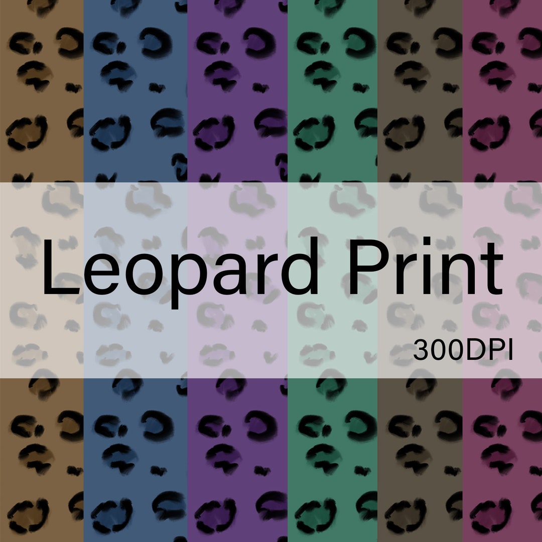 Leopard Digital Paper - Leopard Print, Leopard Digital Background ...