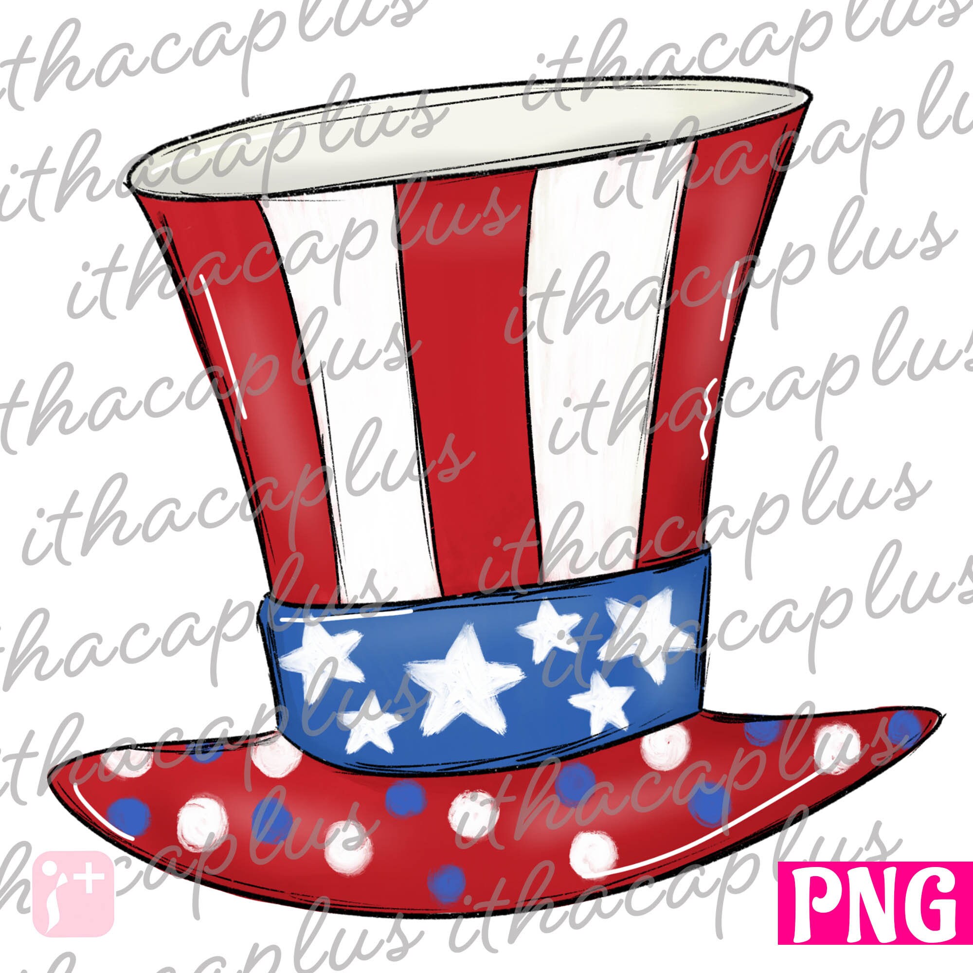 4th of July png Uncle Sam Hat Freedom Patriotic Sublimation | Etsy