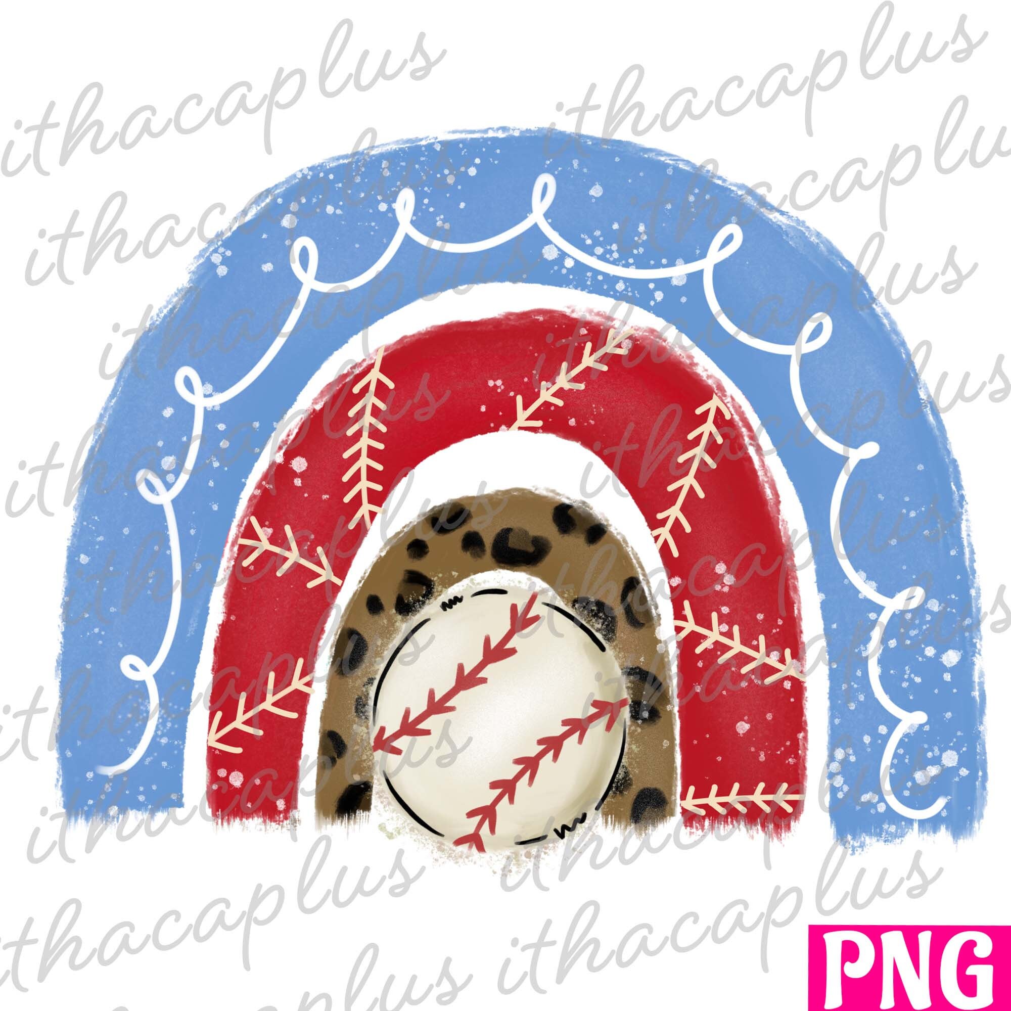Rainbow Baseball Png Baseball Sublimation Design Baseball - Etsy