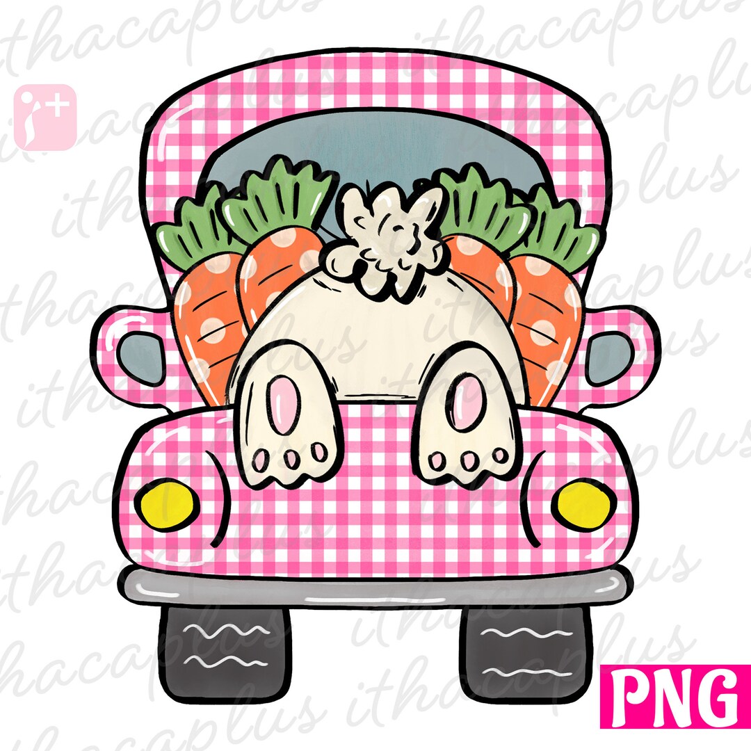 Easter Png, Easter Truck PNG, Easter Bunny Sublimation, Bunny Clipart ...