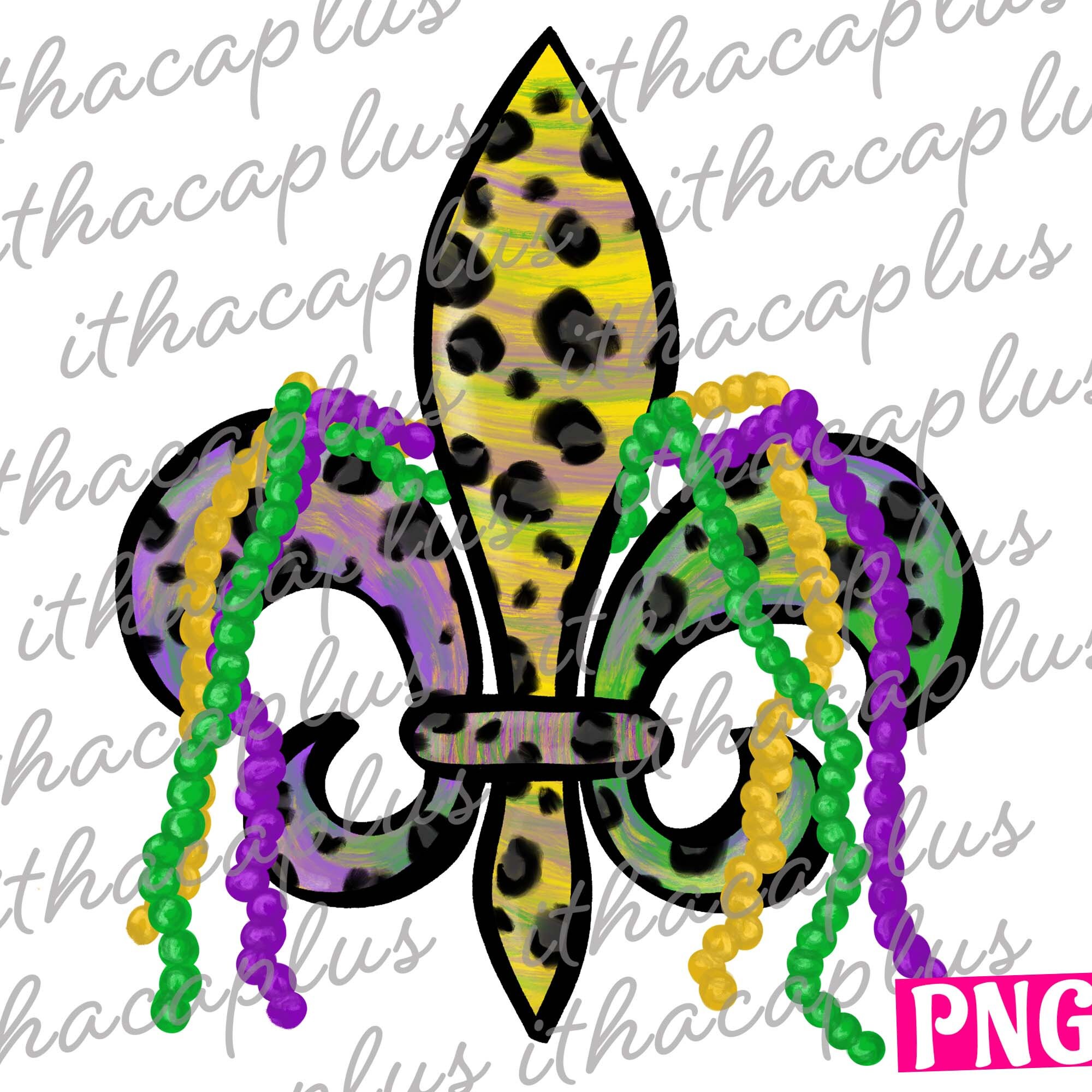 Mardi Gras Sublimation Leopard Fleur De Lis PNG Mardi Gras | Etsy