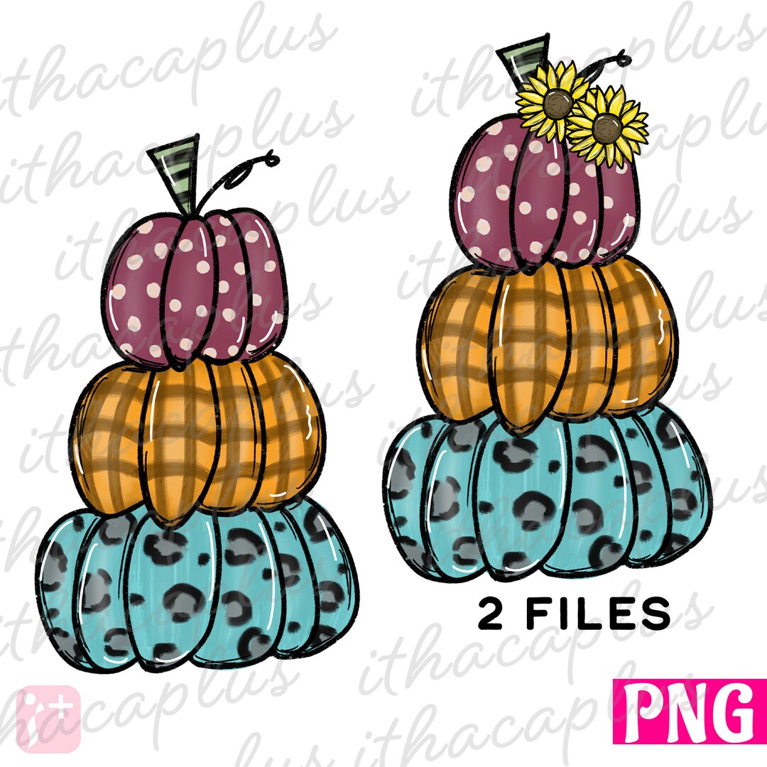 Fall Pumpkin PNG Sublimation, Fall Pumpkin Clipart, Leopard Pumpkin ...