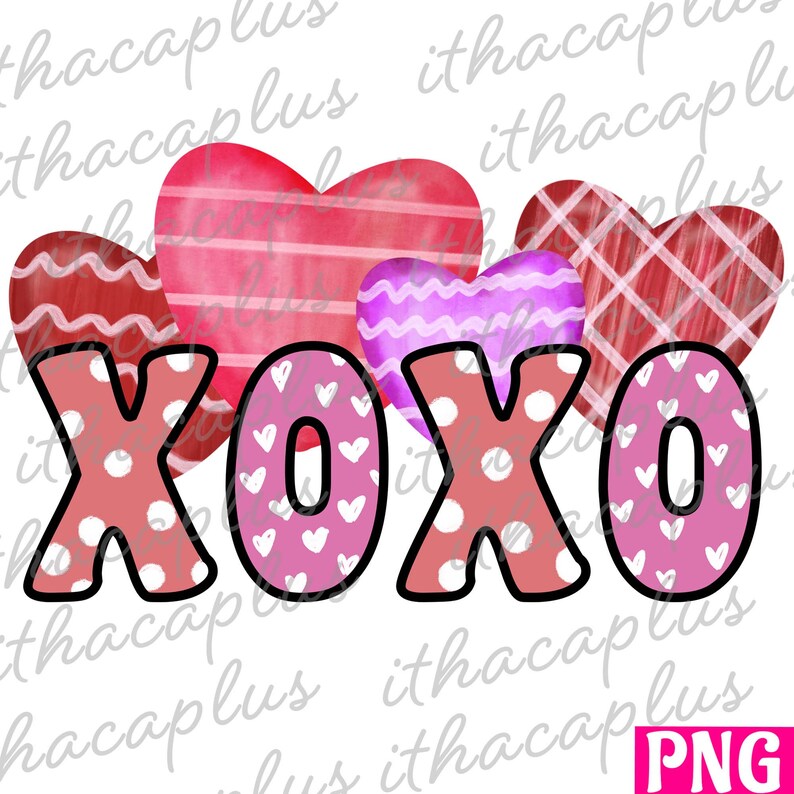 Valentines Day Png Sublimation Valentines Heart Xoxo Love - Etsy