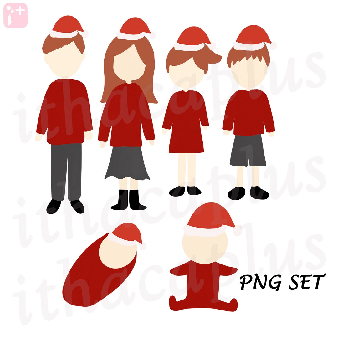 Christmas Stick Figure Family PNG for Sublimation - Christmas Stick ...