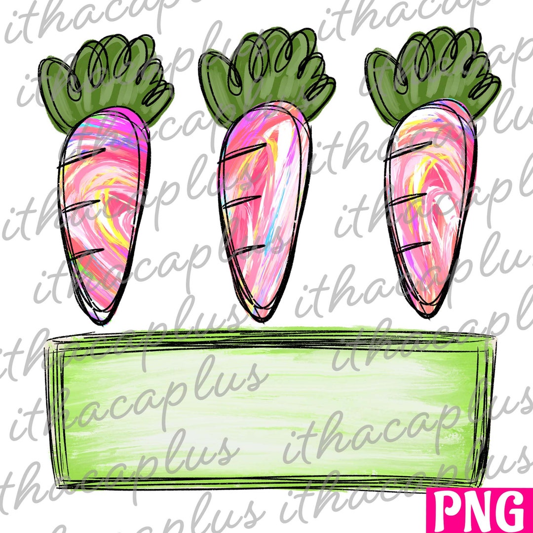 Rainbow Easter Png, Easter Carrot PNG Sublimation, Easter Bunny, Easter ...