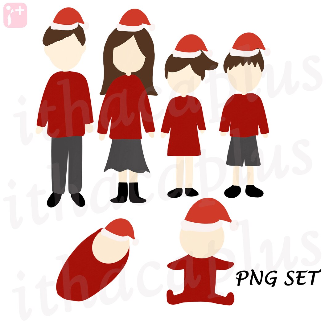 Christmas Stick Figure Family PNG for Sublimation - Christmas Stick ...