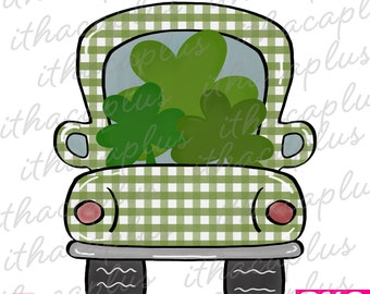 St Patricks Day Clipart Png Truck Sublimation Designs - Etsy