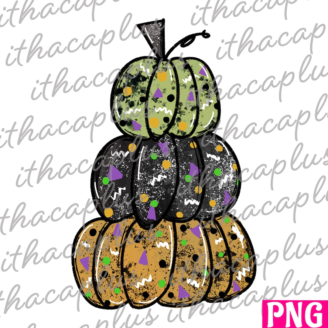 Fall 90s Pumpkin PNG Sublimation, Retro Paint Splatter Fall Pumpkin ...