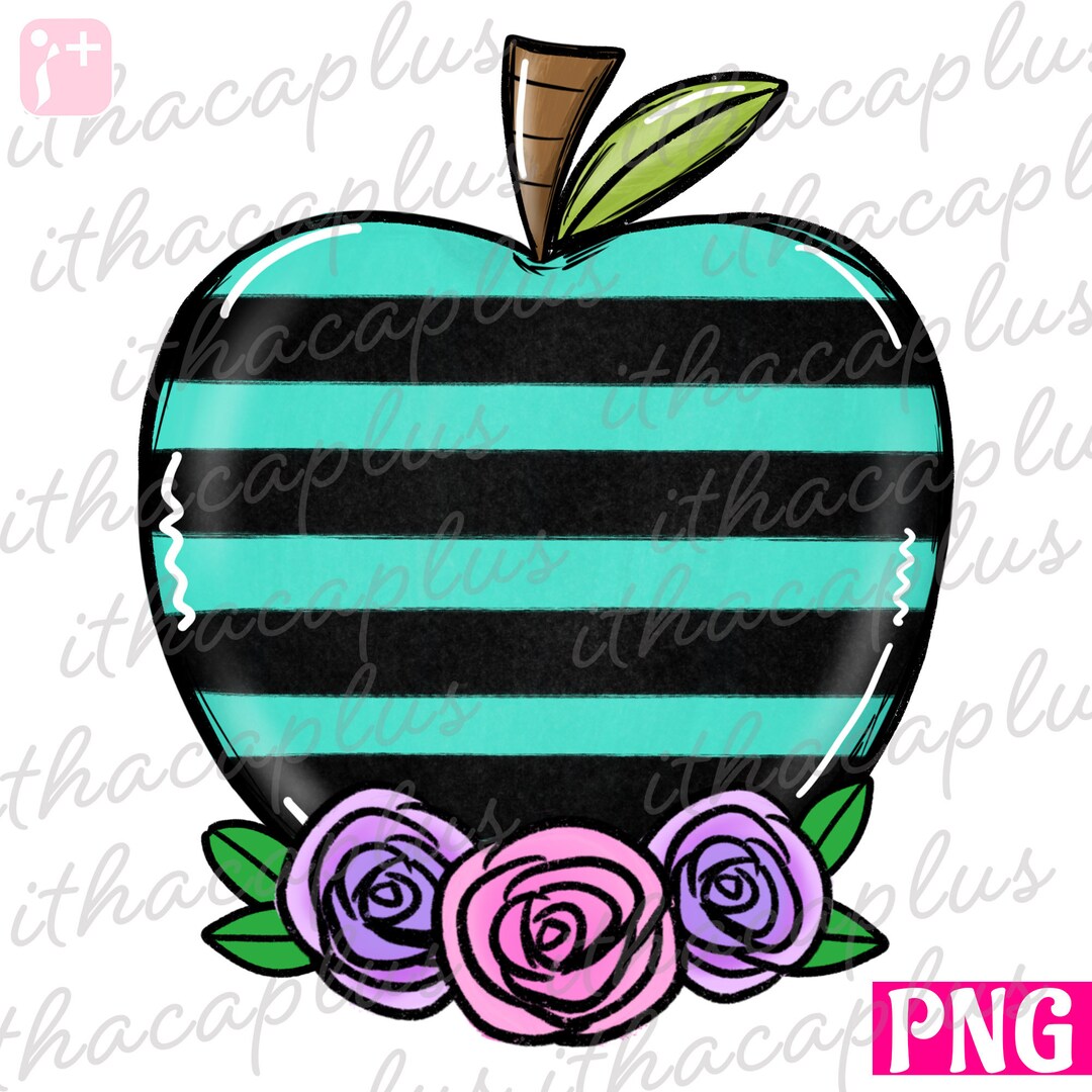 Back to School Png, Teacher Apple Png, Back to School Clipart, School ...