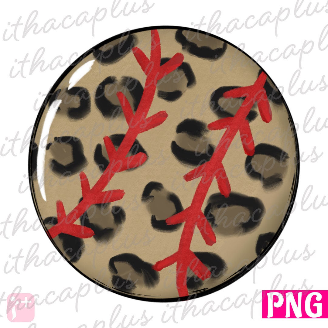 Leopard Baseball Png, Leopard Baseball Sublimation Design, Baseball ...