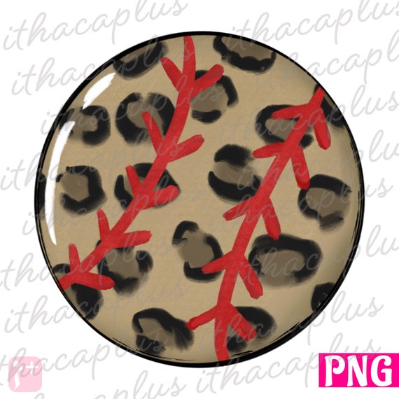 Leopard Baseball Png Leopard Baseball Sublimation Design | Etsy