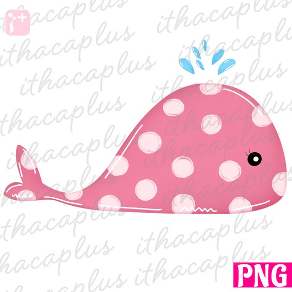 Pink Baby Whale Clipart