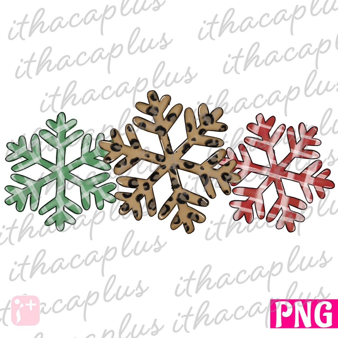 Christmas Snowflake PNG Sublimation , Leopard Snowflake Digital ...