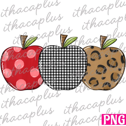 Apple and Pencil Clipart Back to School Teacher and Classroom - Etsy