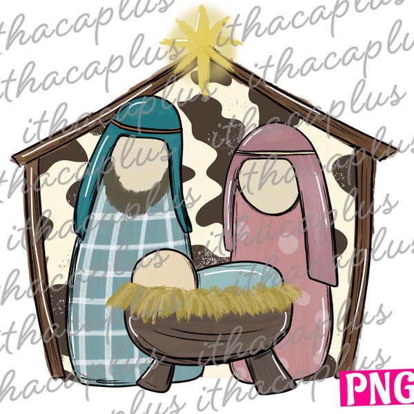 Western Nativity Scene - Etsy