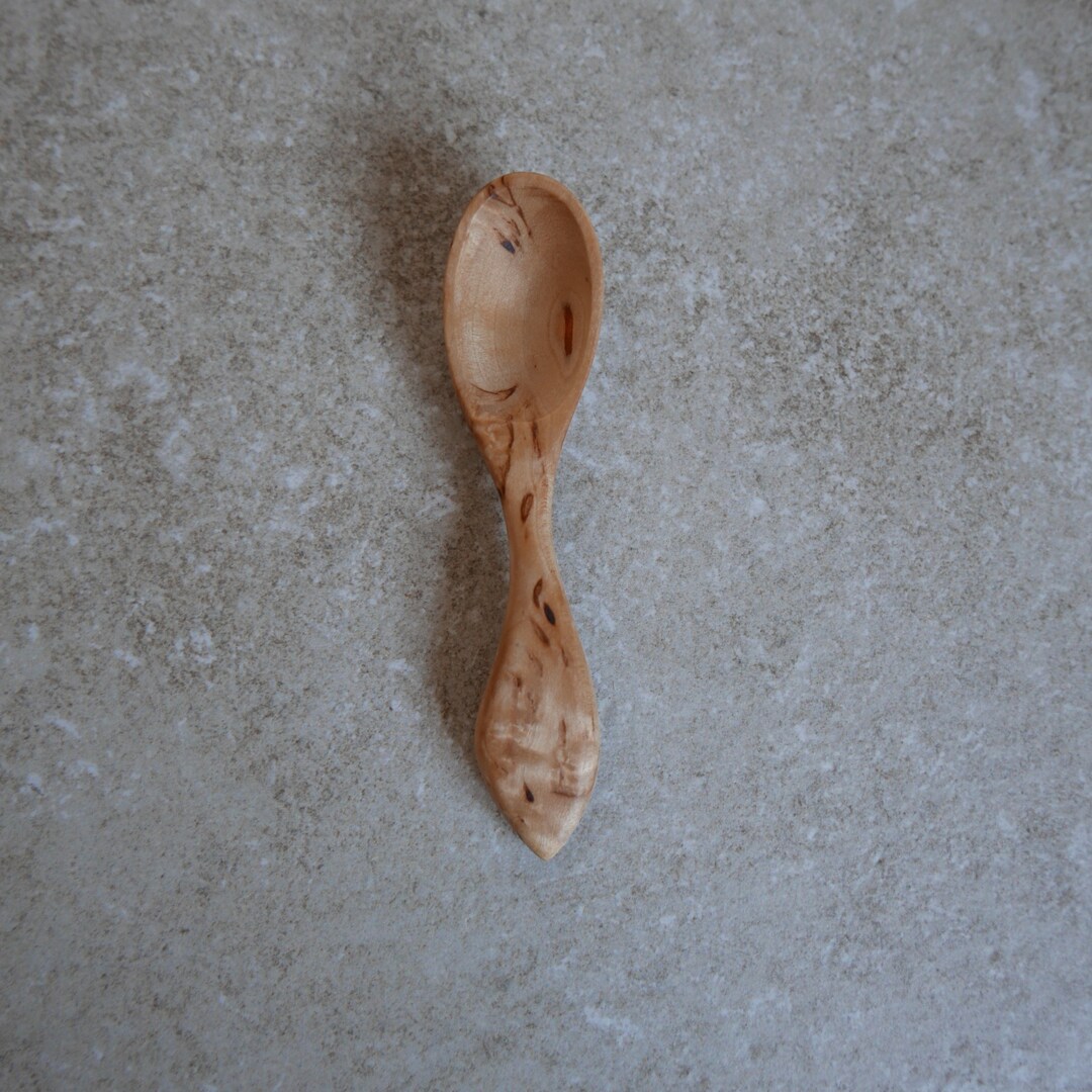 Apple Wood Hand Carved Spoon 5 Inch - Etsy