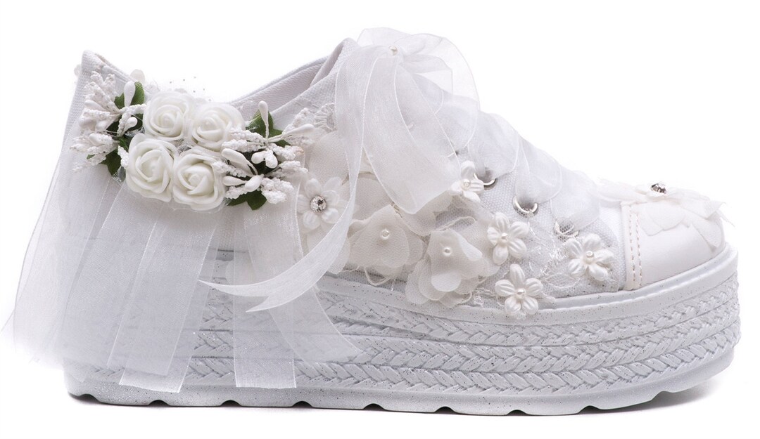 Bridal Rose Detailed Shoes Flower Harmony Extremely Comfortable and ...
