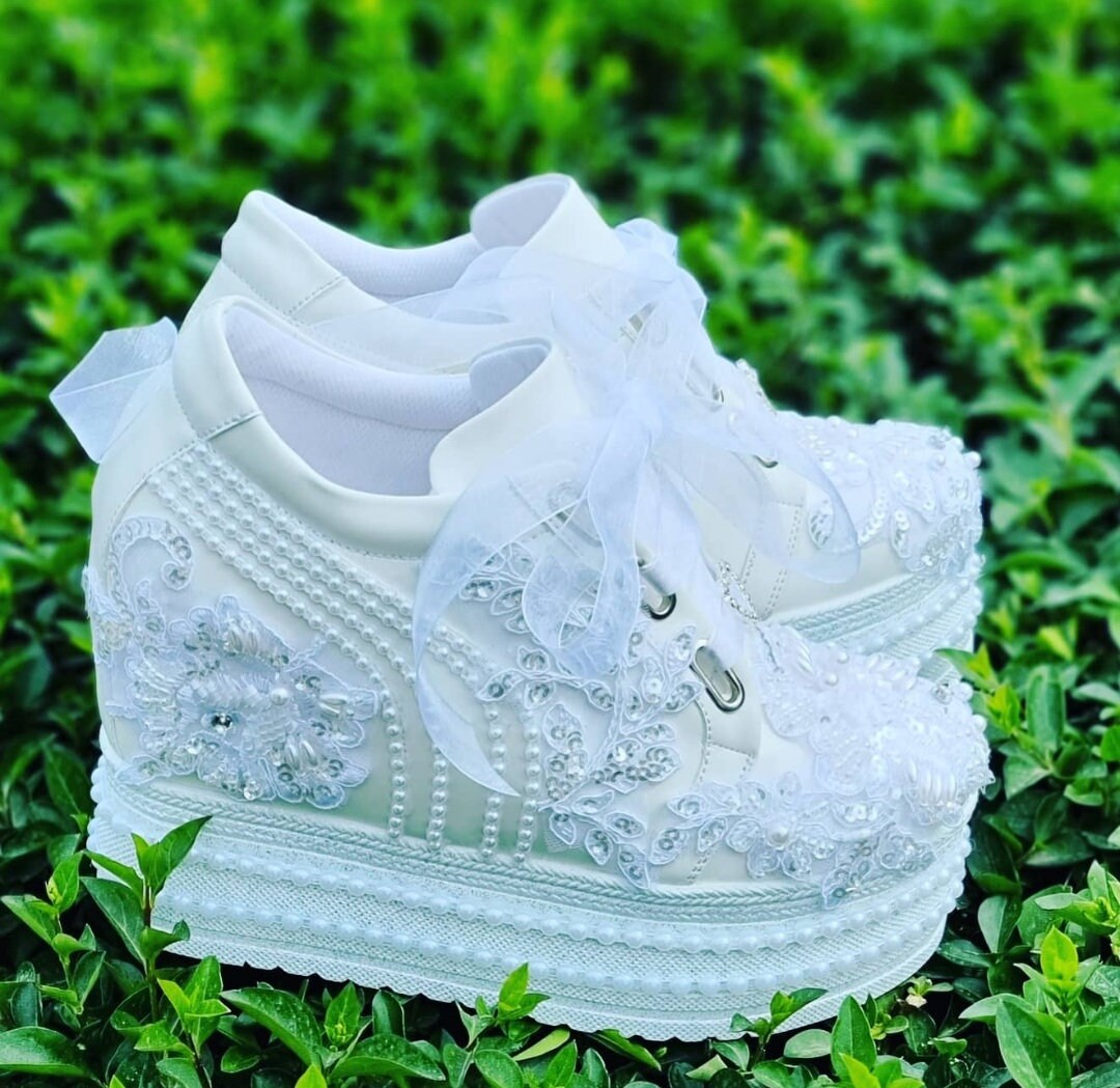 Wedding Shoes Bridal Shoes , Hidden Heeled Shoes Heel Hidden From ...