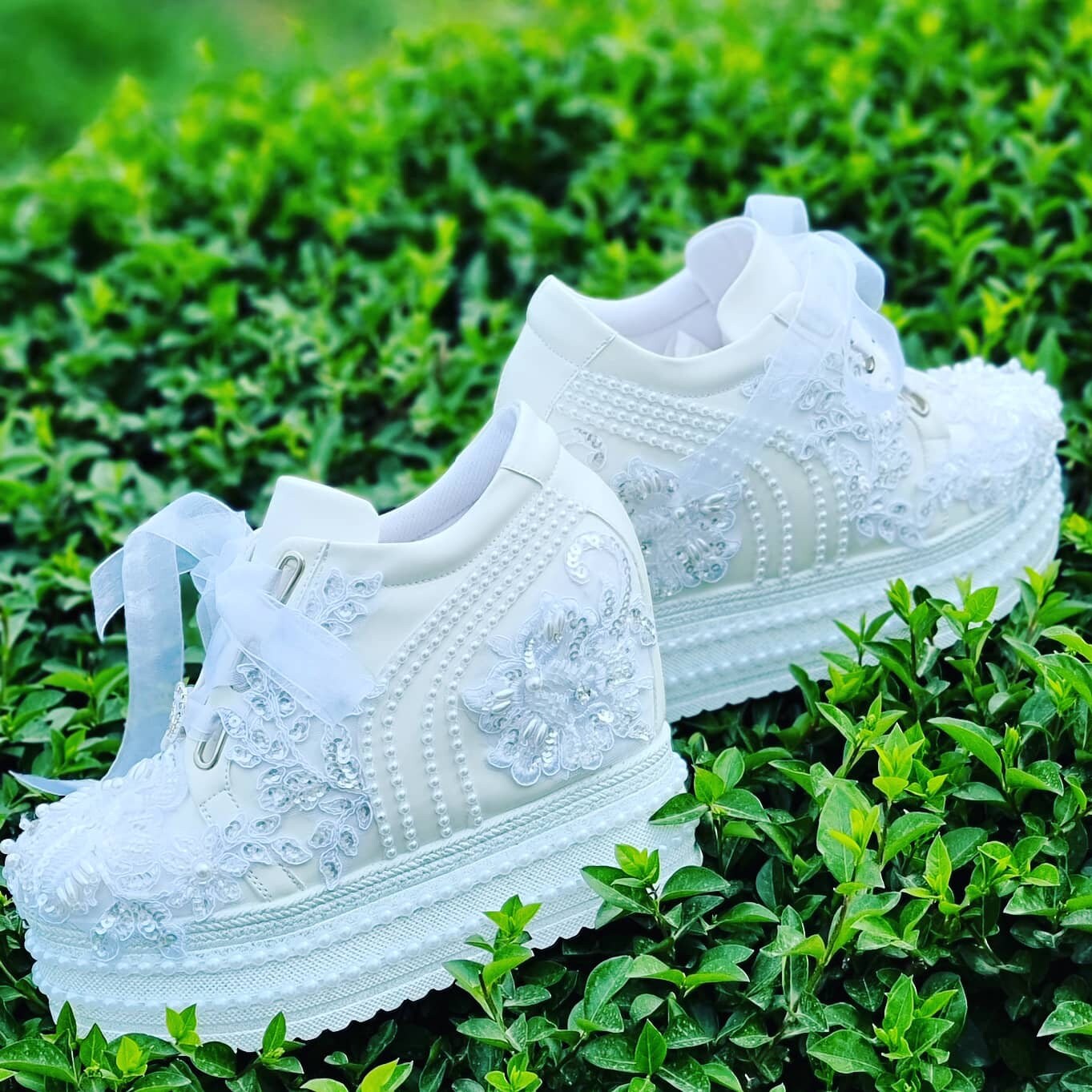 Wedding Shoes Bridal shoes Hidden heeled shoes heel hidden | Etsy