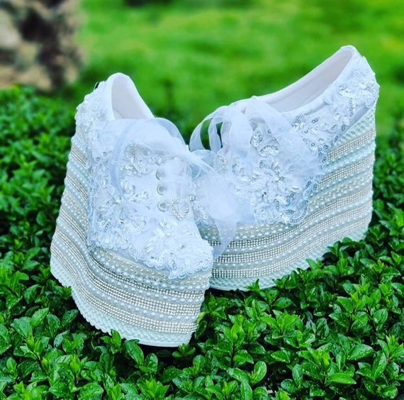 Wedding Shoes Bridal Shoes for Brides Single Comfortable Stone | Etsy