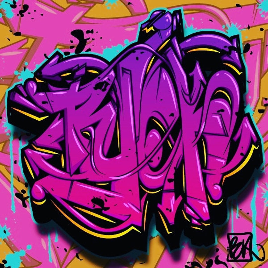 Custom Graffiti Drawing digital - Etsy