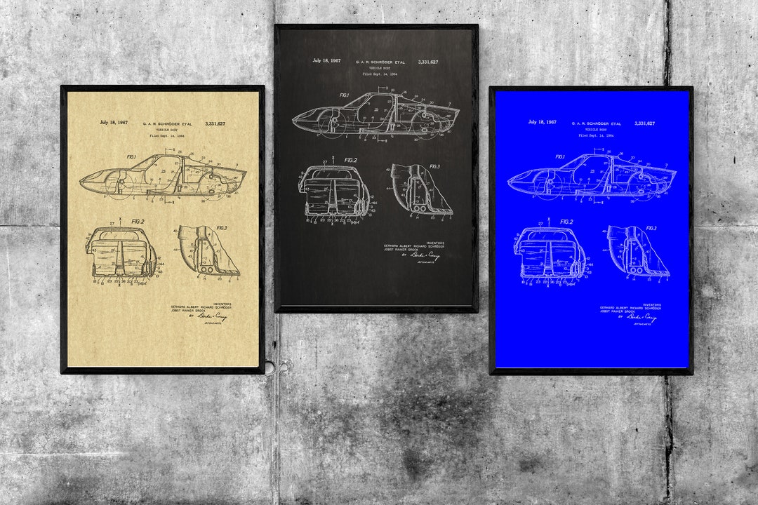 Porsche 904 GTS Prints, Porsche 904 GTS Patent, Wall Decoration ...