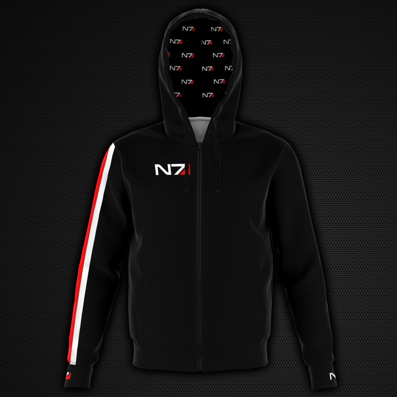 N7 Hoodie Unisex Pullover Or Zip Hoodie Mass Effect Etsy